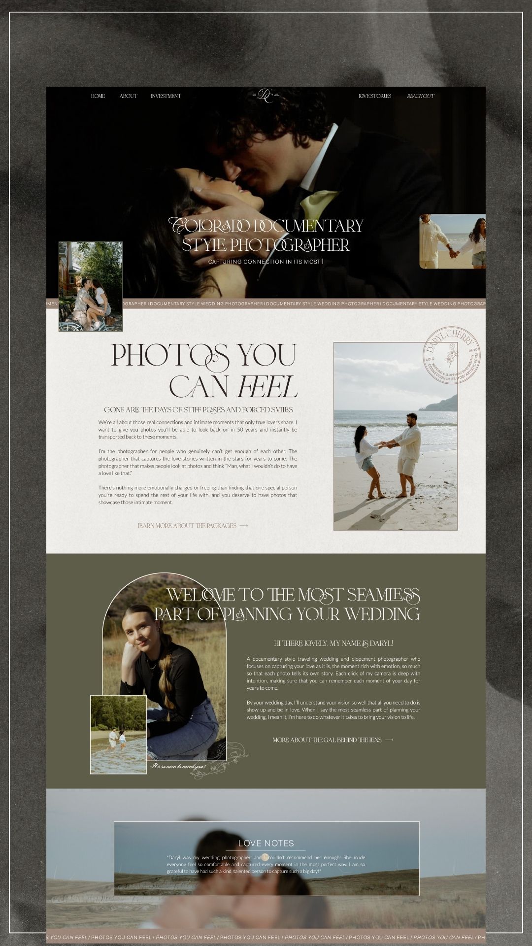 Brand and Website Design for Daryl Cherry Photography