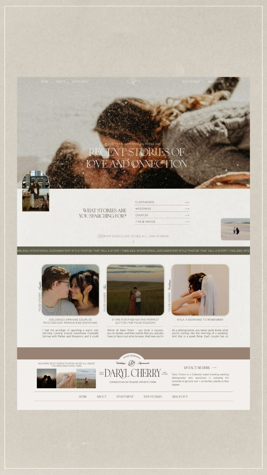 Brand and Website Design for Daryl Cherry Photography