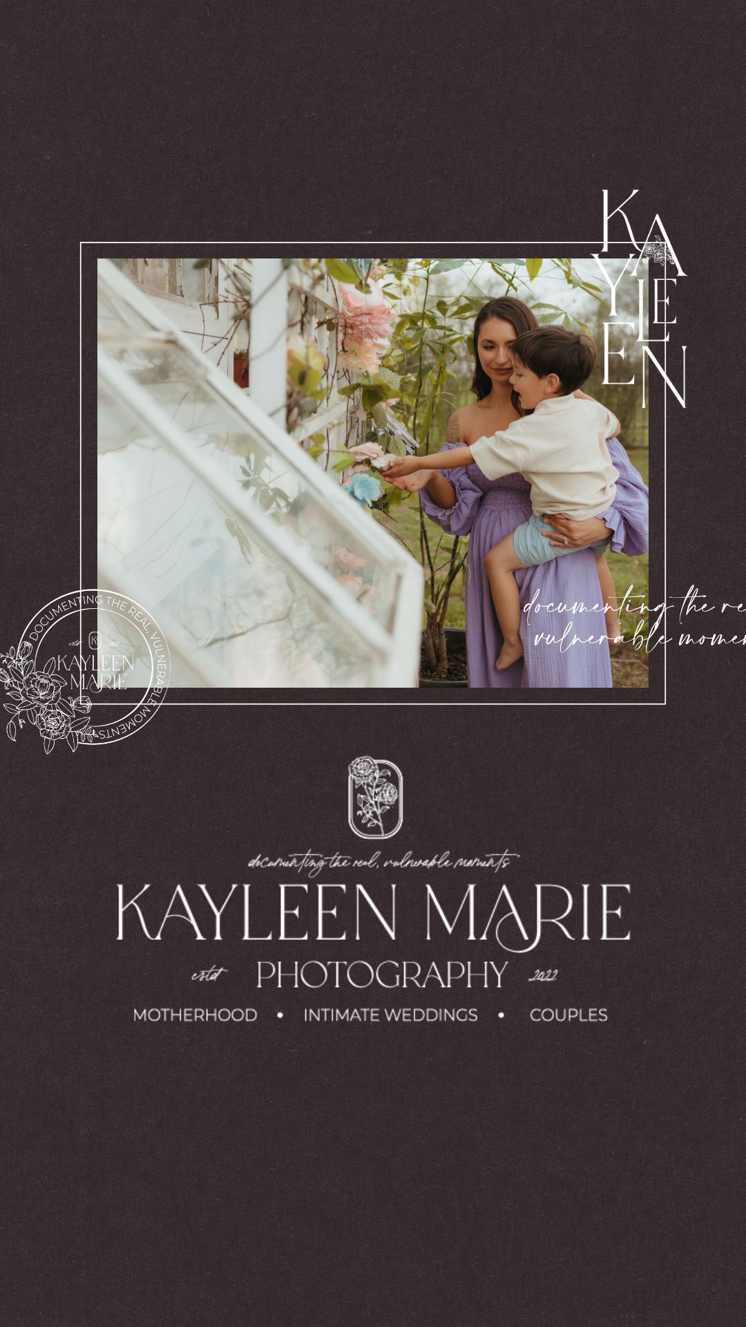 Custom Branding and Website Design for Kayleen Marie Photography
