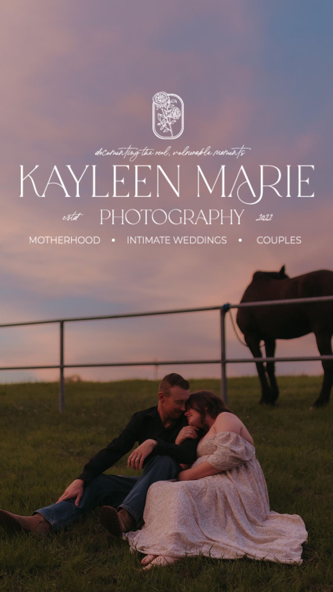 Custom Branding and Website Design for Kayleen Marie Photography